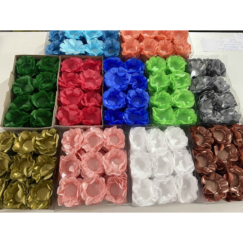 40 forminhas flor para doces / forminha flor para casamento bombom ...