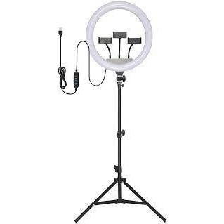 Ring Light Iluminador Anel Luz 36cm 14 Polegadas Tripe 2,1m Celular Suporte | Shopee Brasil