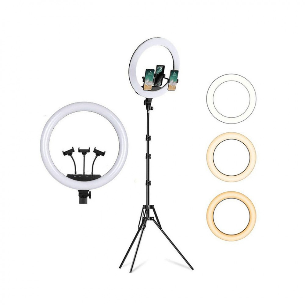 Ring Light Iluminador Anel Luz 36cm 14 Polegadas Tripe 2,1m Celular Suporte | Shopee Brasil