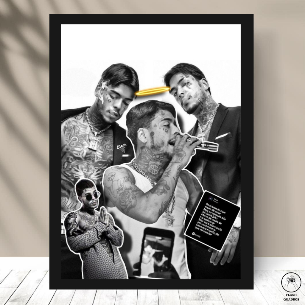 QUADRO MC KEVIN FUNK SPOTIFY C/ MOLDURA E VIDRO A4 A3 #27 | Shopee Brasil