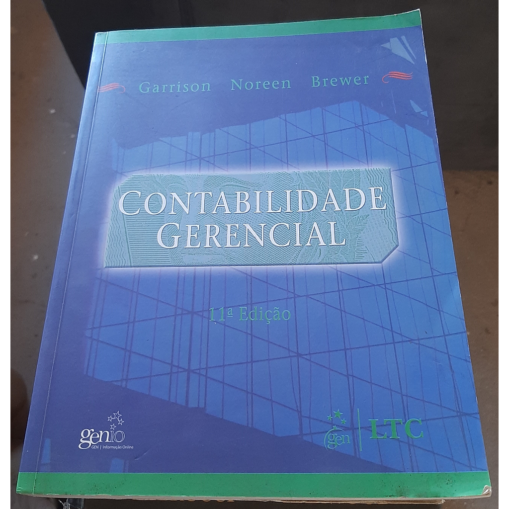Livro Contabilidade Gerencial - 11ª Ed / Garrison | Shopee Brasil