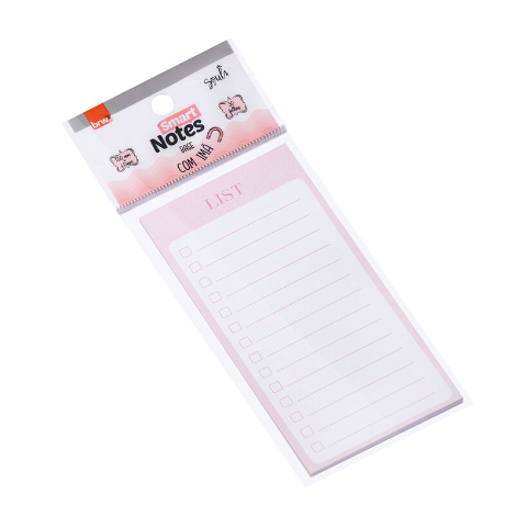 Bloco Pautado Lista Smart Notes com Imã BRW | 1 unidade | Shopee Brasil