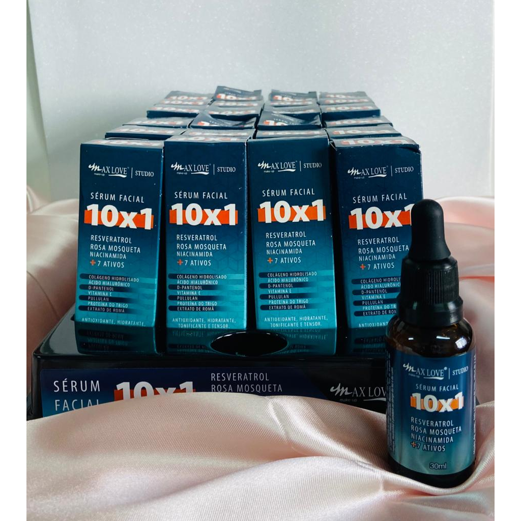 serum max love 10x1 resveratrol box com 24 unidades + mostruario ...