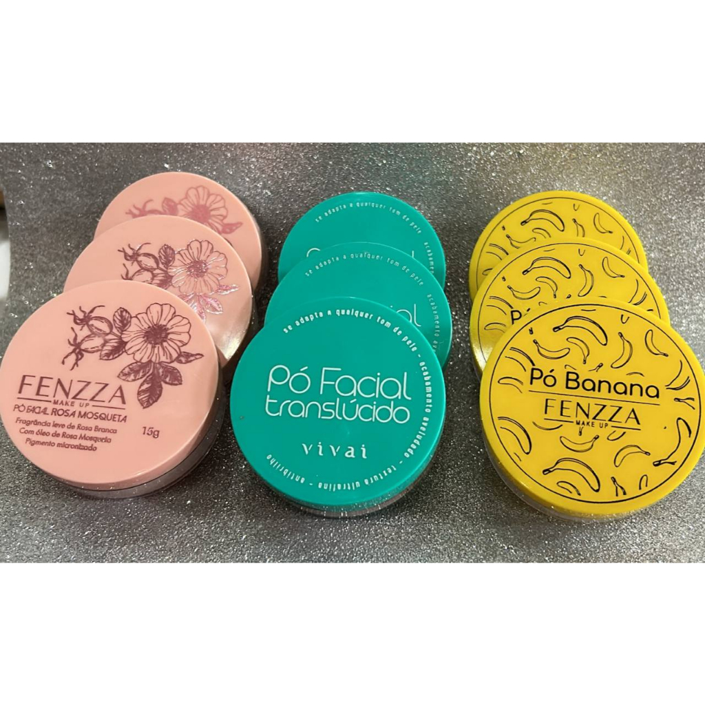 KIT PÓ PARA MAQUIAGEM - 09 PEÇAS | Shopee Brasil