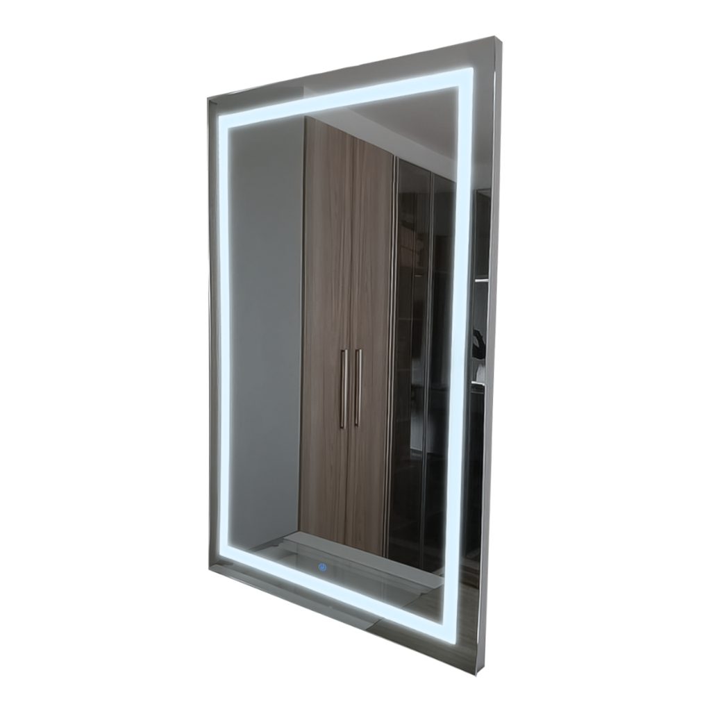 Espelho Led 80x60 Retangular ou Horizontal com Led 3 Intensidades Luz ...