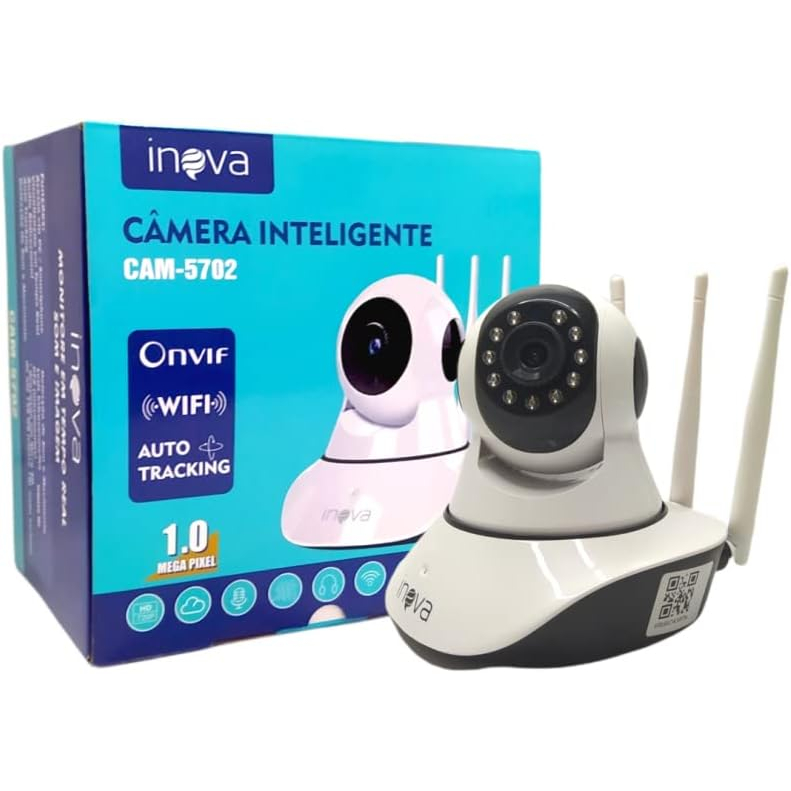 Câmera Inteligente com sensor noturno da INOVA | Shopee Brasil