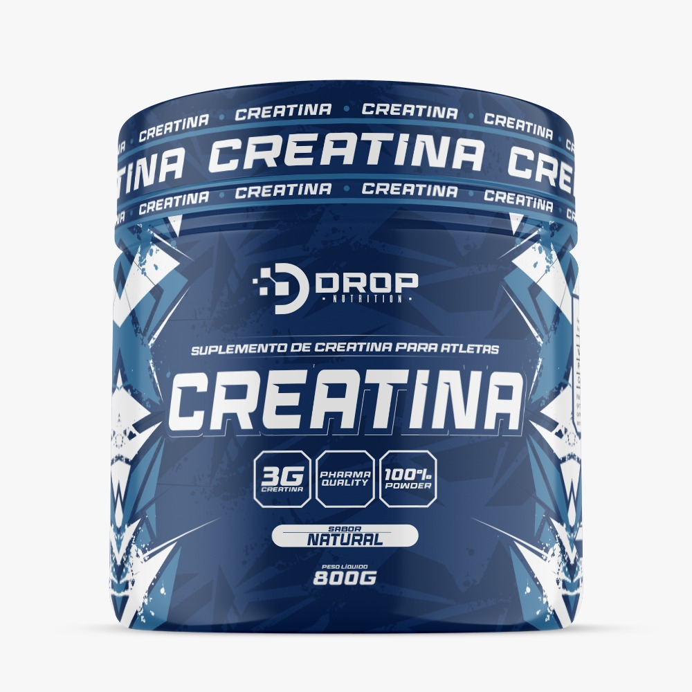 Creatina Monohidratada Massa Magra Pó Treino Força Creatine - Drop 800g ...
