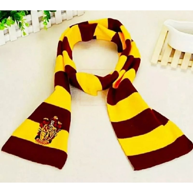 Harry Potter - Cachecol da Grifinória - Emblema Bordado | Shopee Brasil