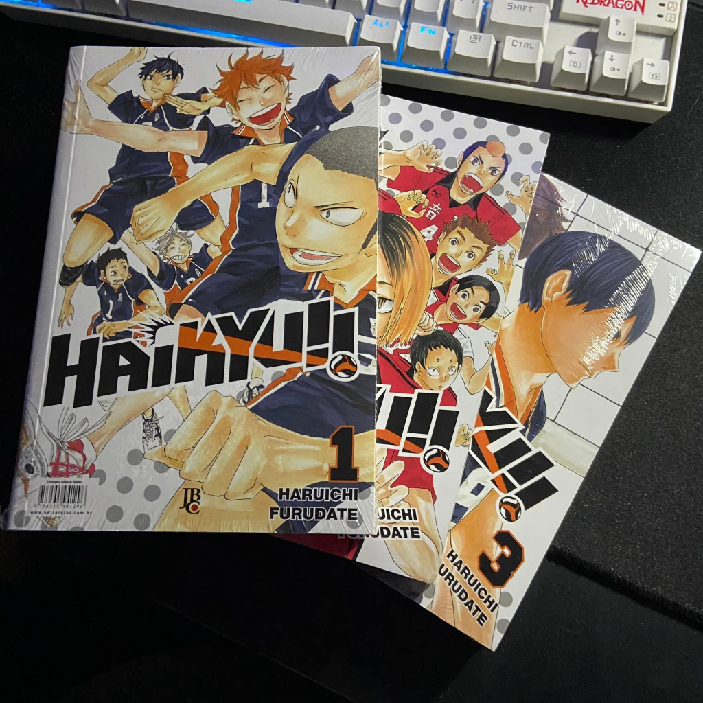Mangá Haikyuu 3 em 1 Vol 1 ao 3 LACRADO | Shopee Brasil