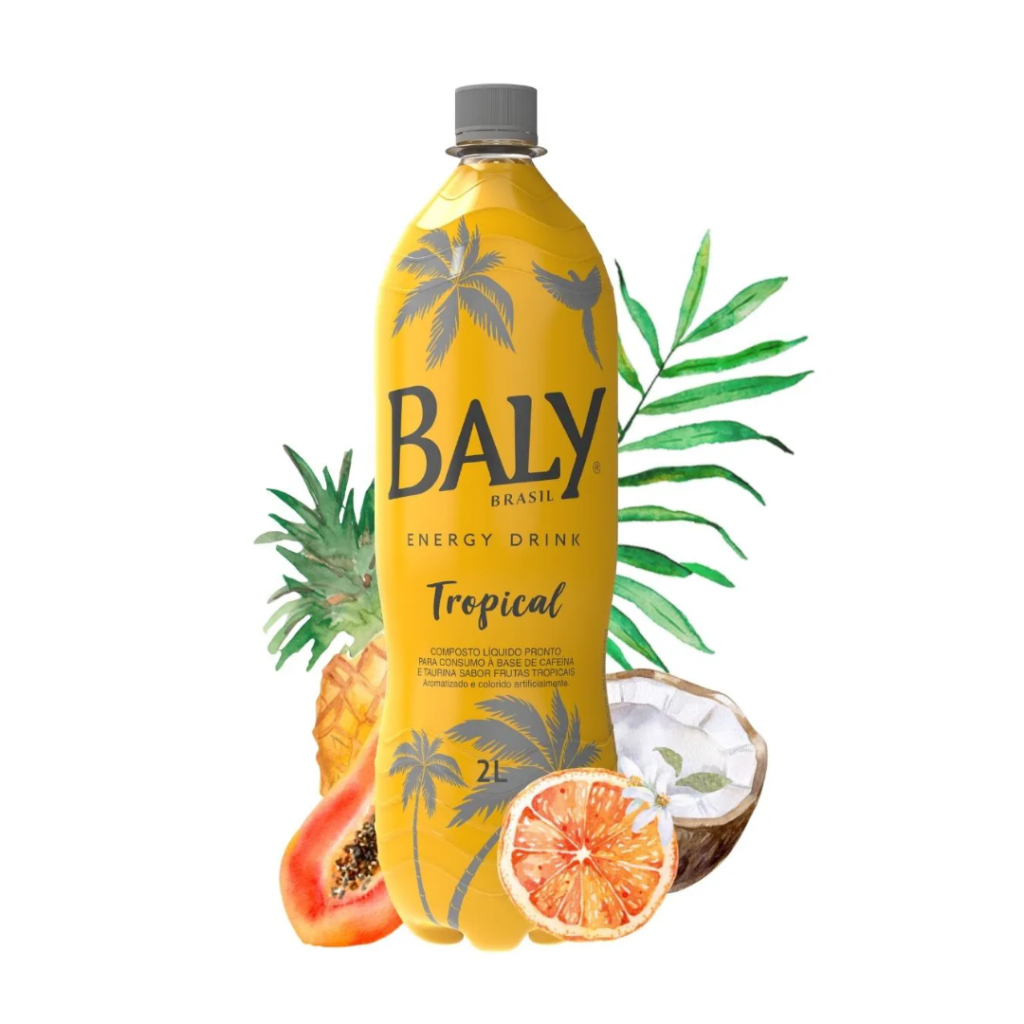 Energetico Baly Drink Tropical 2litros 1unid | Shopee Brasil