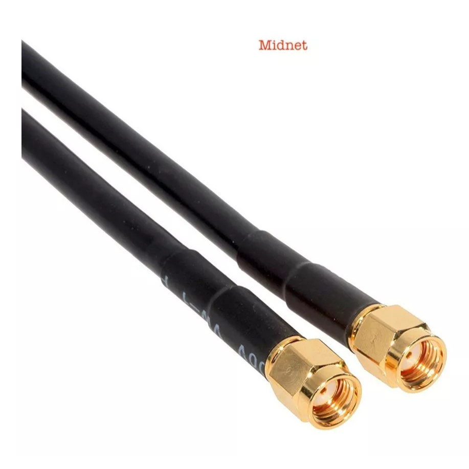 2 Cabo RF RG58 Pigtail RP-Sma Macho / Sma macho 50cm Rocket M5 - Midnet ...