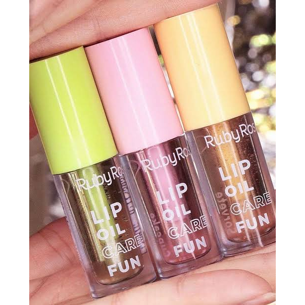 Lip Oil Care Fun - Ruby rose 3ml | Shopee Brasil
