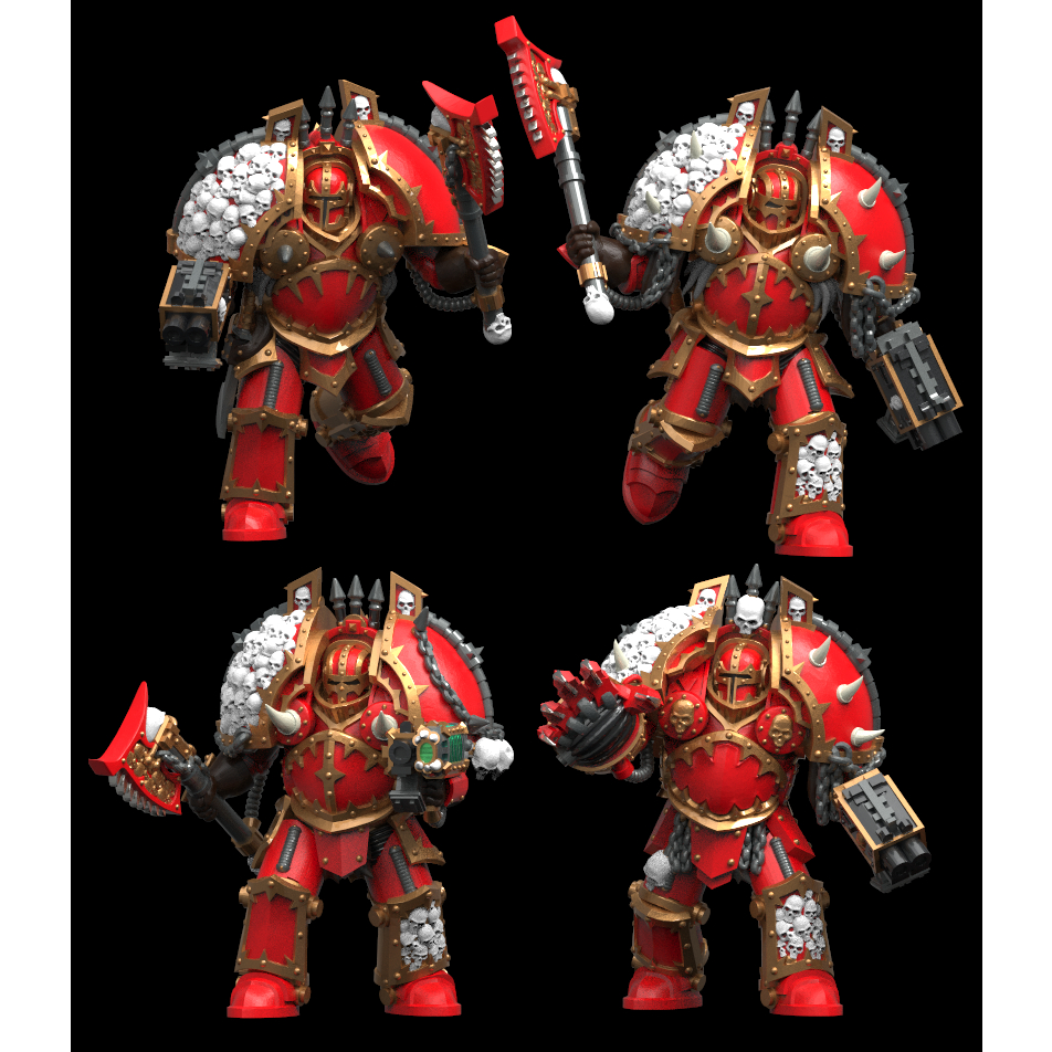 Blood Butcher Terminators Saturnine Armor Squad Pack Warhammer 40k Kill ...