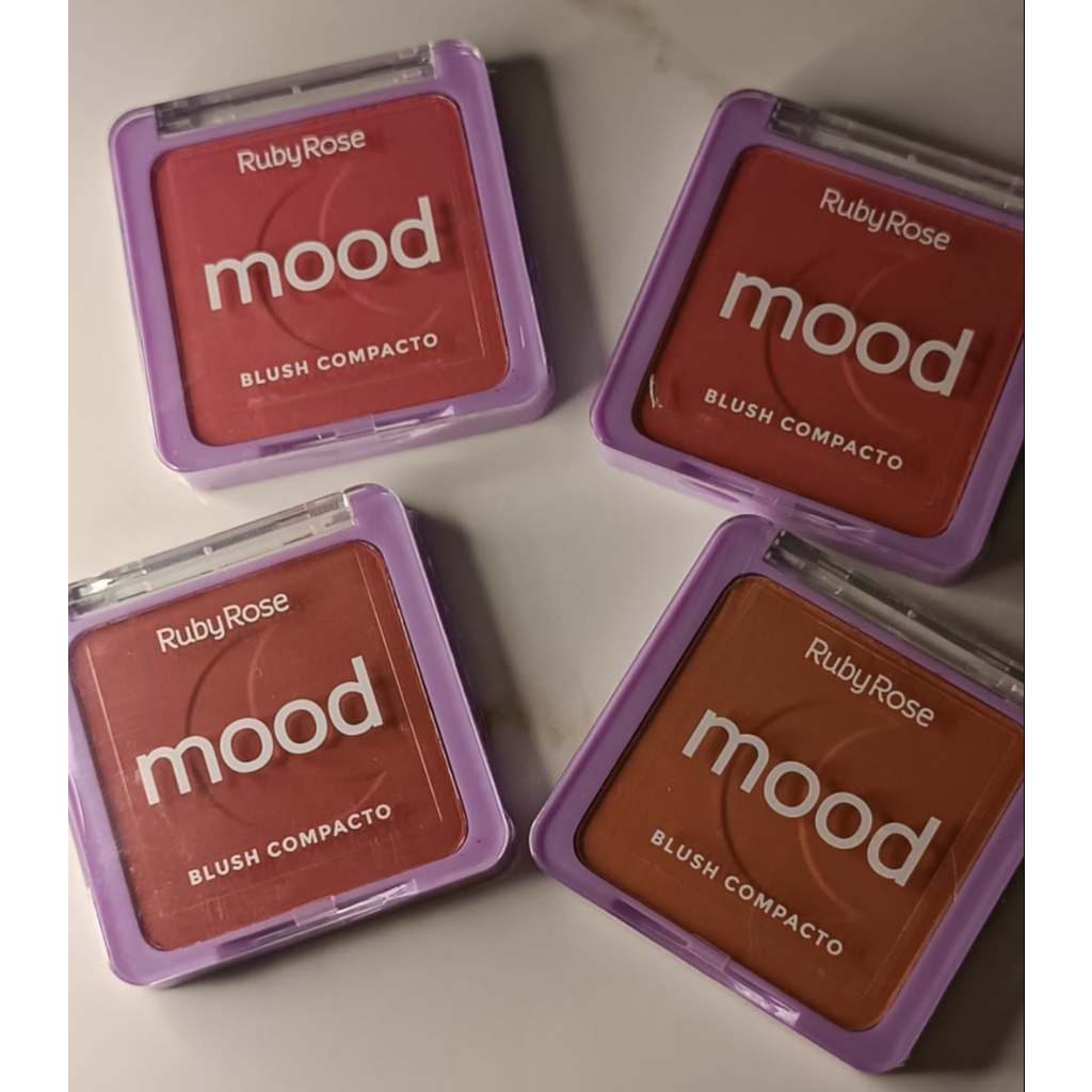 Blush compacto Mood - Ruby Rose | Shopee Brasil