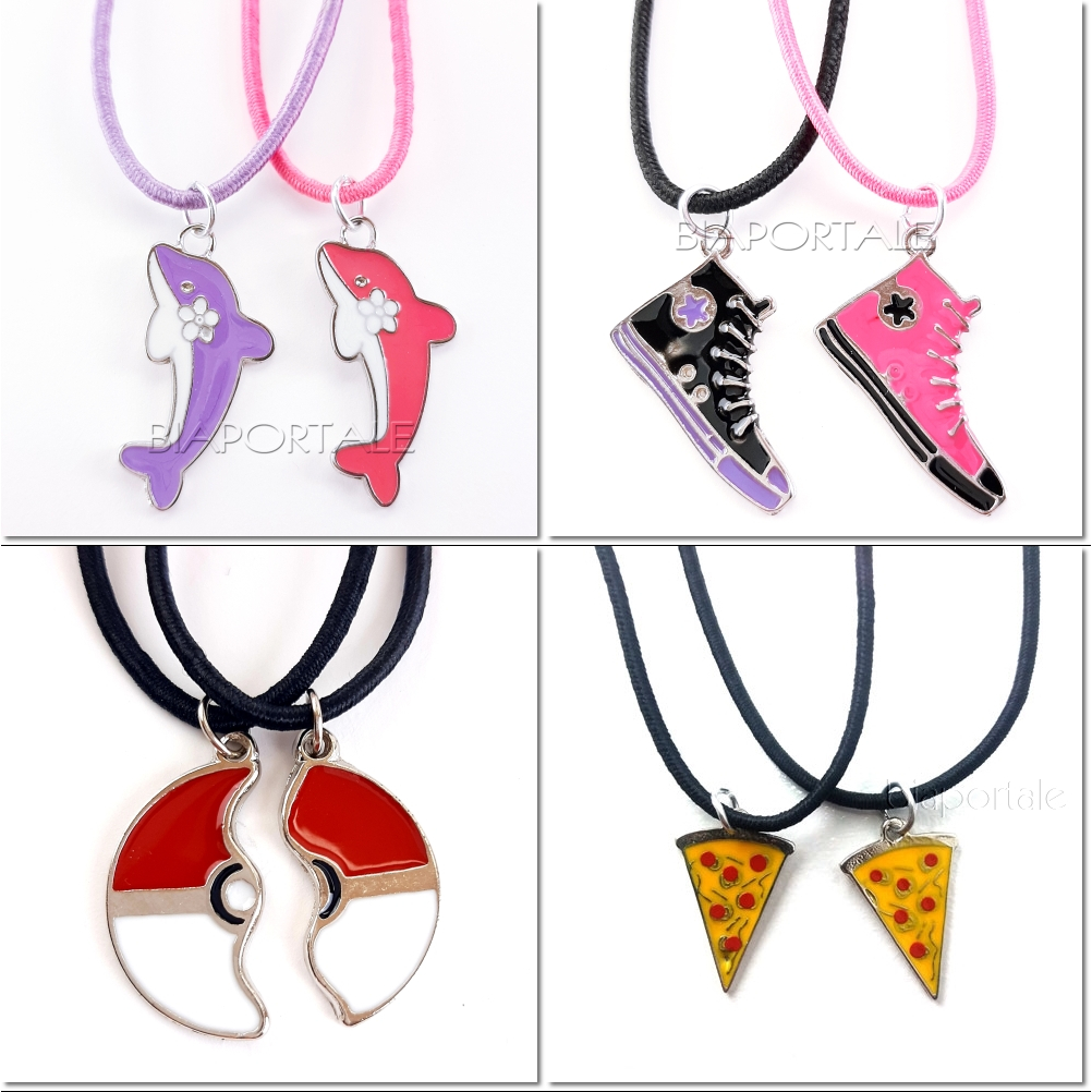 2 colares Best Friends Forever (BFF) Conjunto Colar Com Pingente De ...