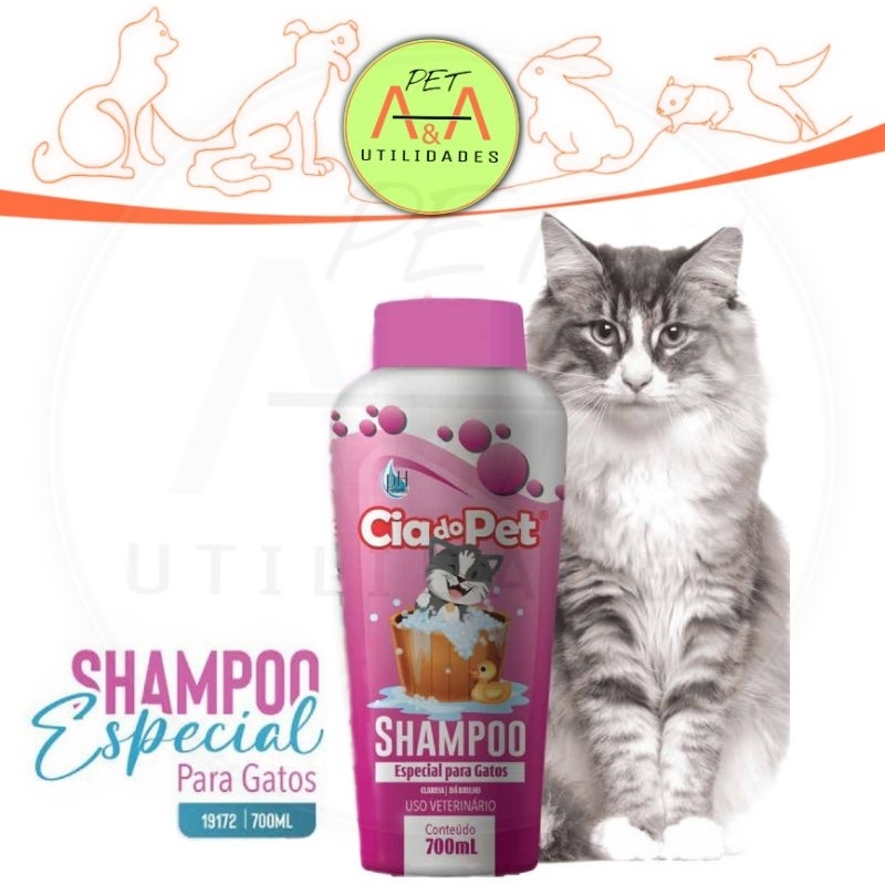 Shampoo Cia do Pet Especial Para Gatos - 700ml | Shopee Brasil