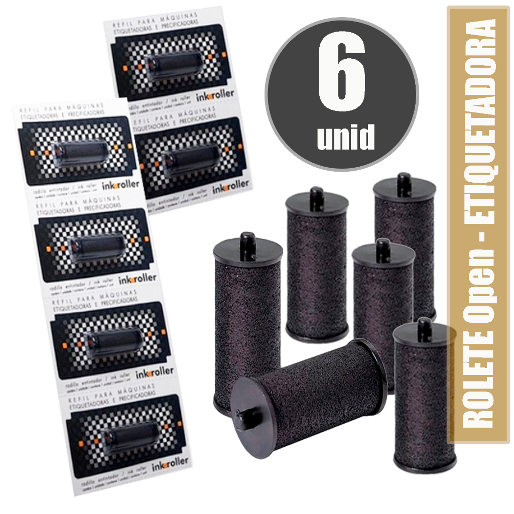 06 TINTEIRO REFIL DE TINTA ROLETE PARA ETIQUETADORAS MOD OPEN - Open C8 ...