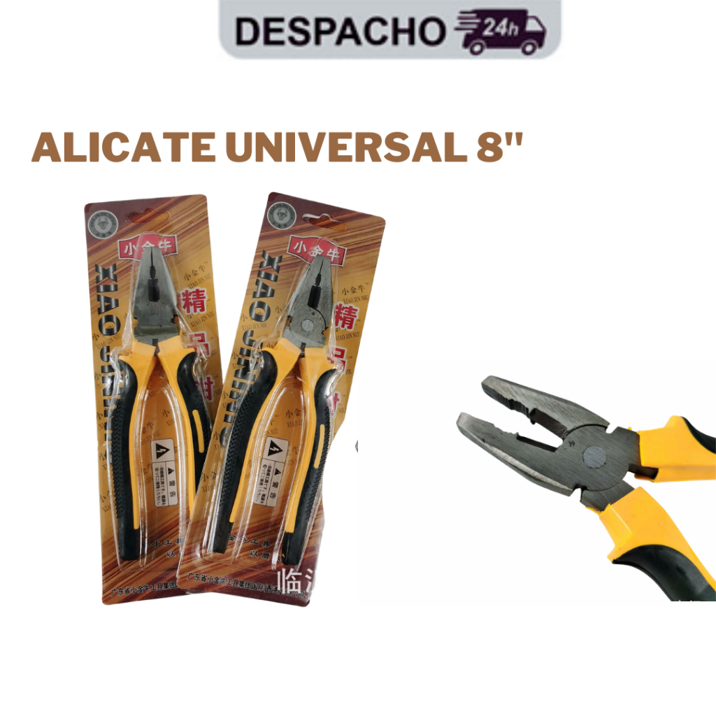 Alicate Universal 8" Polegadas Multiuso Emborrachado | Shopee Brasil