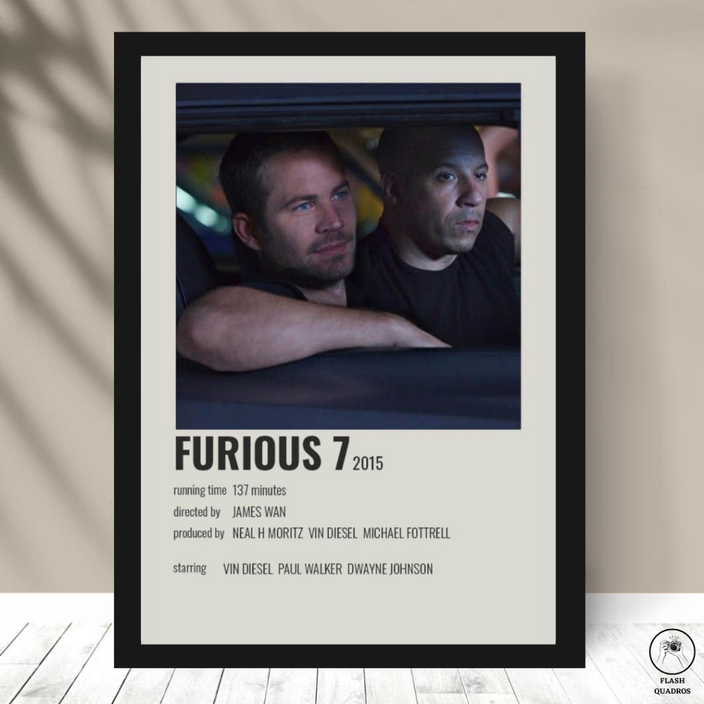 QUADRO VELOZES E FURIOSOS TORETTO BRIAN SKYLINE R34 C/ MOLDURA E VIDRO ...