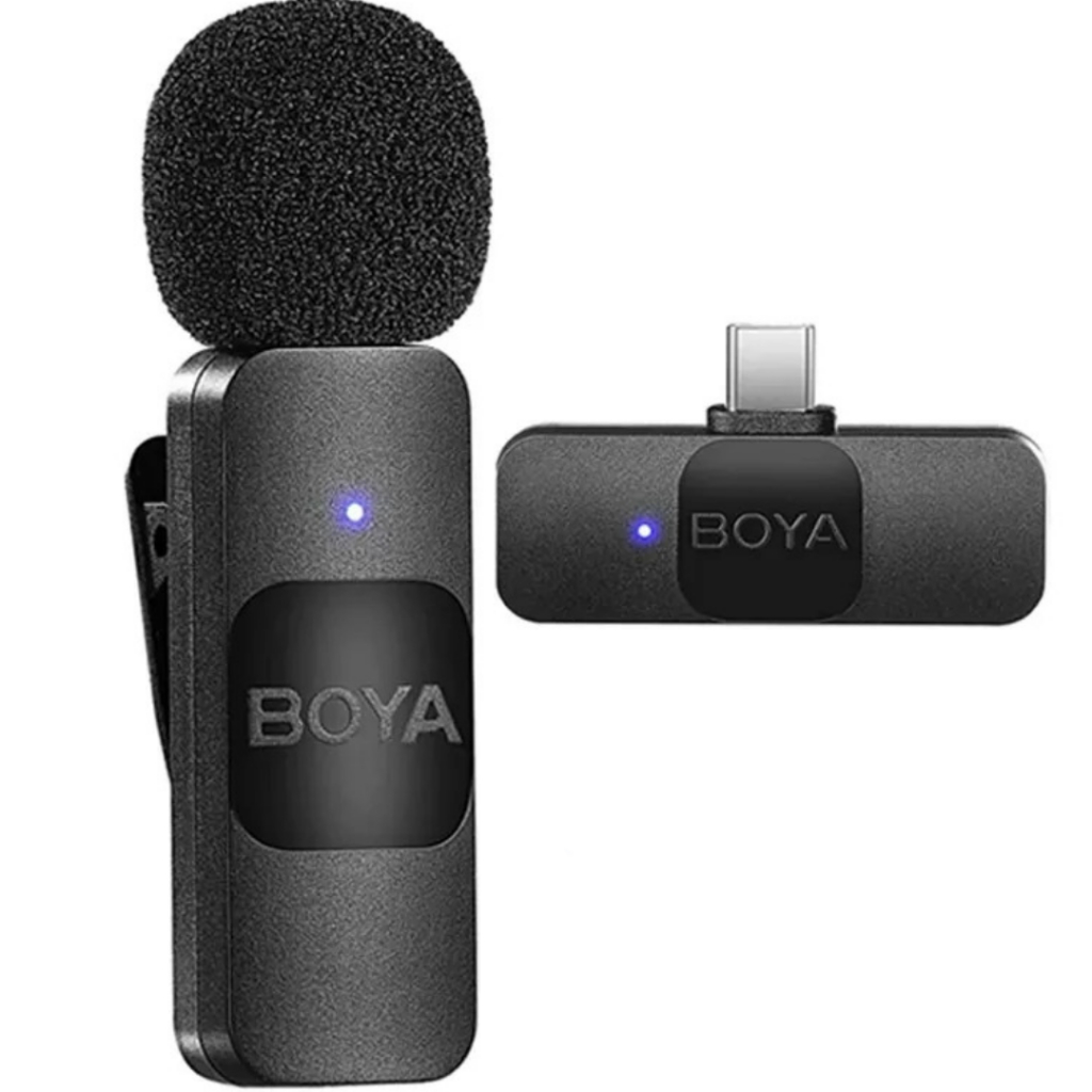 Microfone Boya By-v10 Lapela Sem Fio Wireless Conexão Tipo C | Shopee ...
