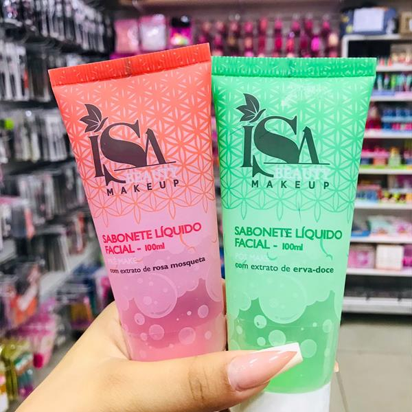 Sabonete Líquido Facial Pós Make Isa Beauty 100ml | Shopee Brasil