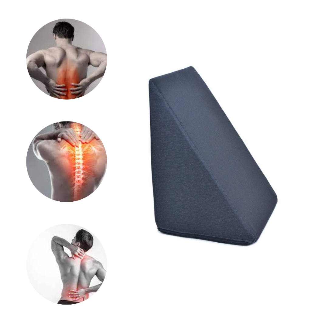 Travesseiro triangular encosto adulto preto ziper | Shopee Brasil