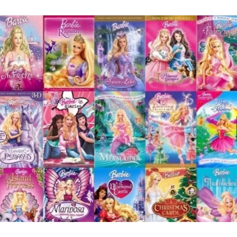 Barbie Coleção 15 Dvds Infantil Na Caixa Box | Shopee Brasil