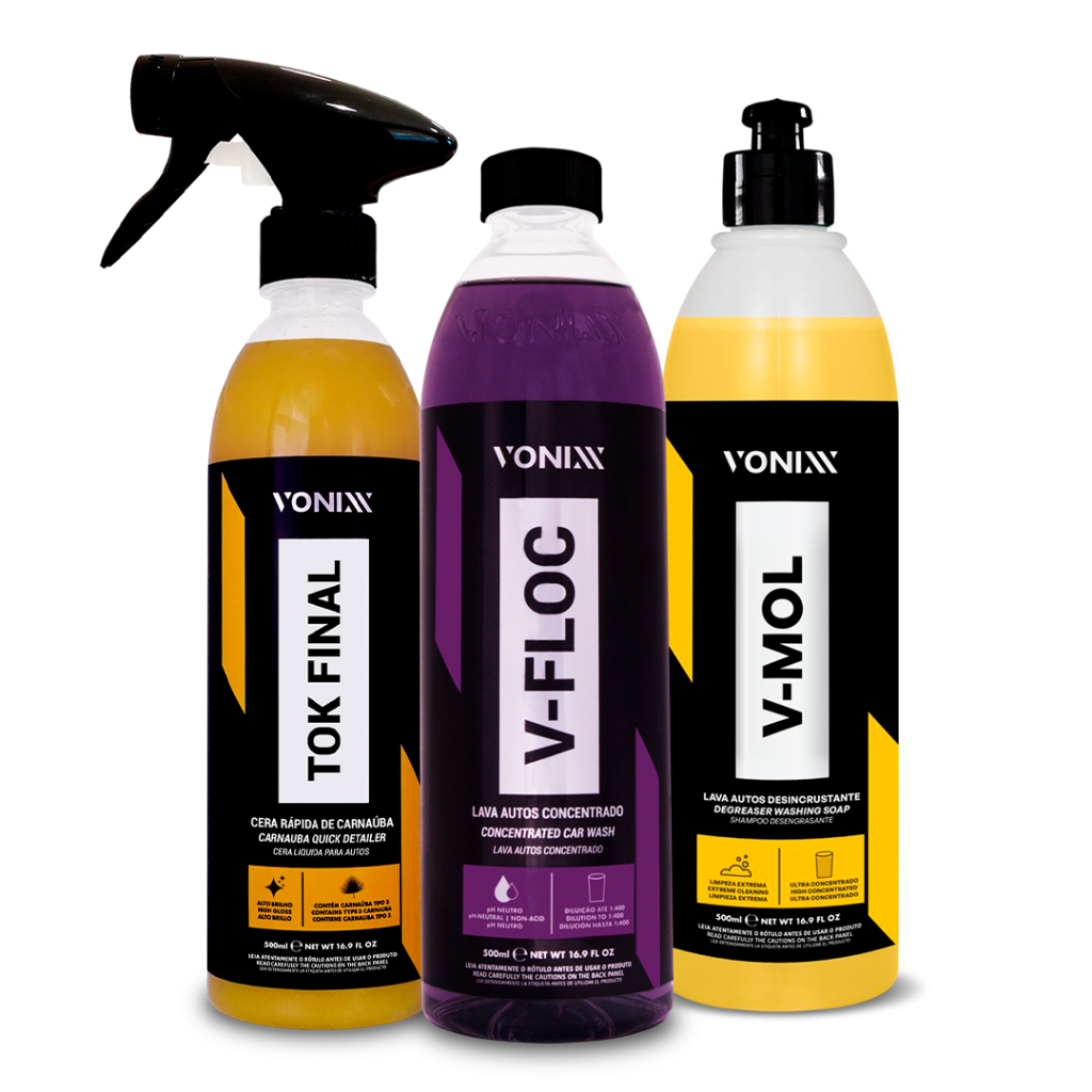 kit vonixx v floc 500ml + tok final 500ml + v mol 500ml | Shopee Brasil