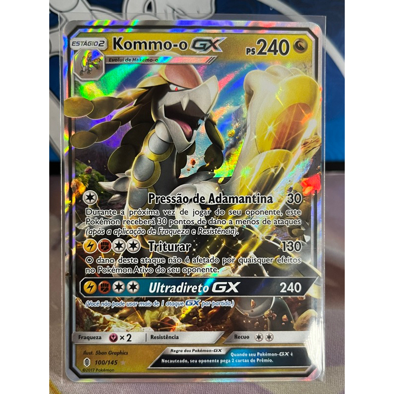 Carta Pokémon Kommo-o GX Ultra Rara Copag | Shopee Brasil