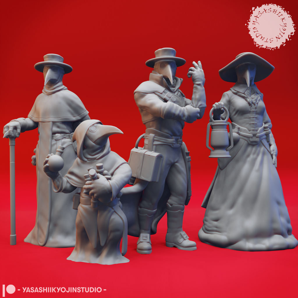 Doutores da Peste - Plague Doctor | Miniatura de RPG | Shopee Brasil