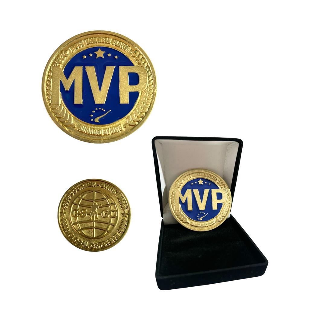 MOEDA MVP CSGO2 COUNTER STRIKE CSGO CHALLENGE COIN (MOST VALUABLE PLAYER) - Faz a Boa!
