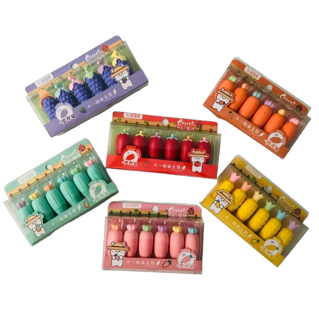 KIT 3 PACOTE Mini Marca Texto Fofo modelos variados Cacto Abacaxi ... KIT 3 PACOTE Mini Marca Texto Fofo modelos variados Cacto Abacaxi ...