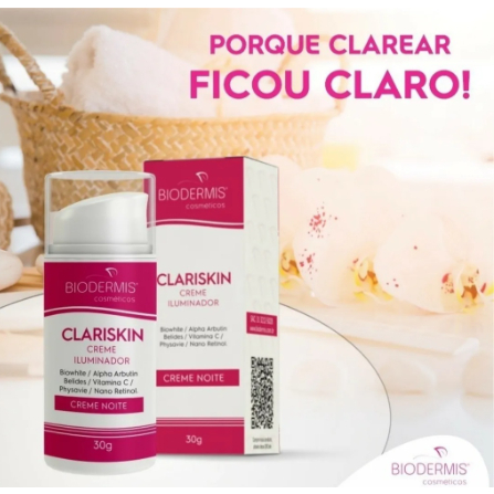 Clariskin Creme Clareador para tratamento de manchas, melasma e acne ...
