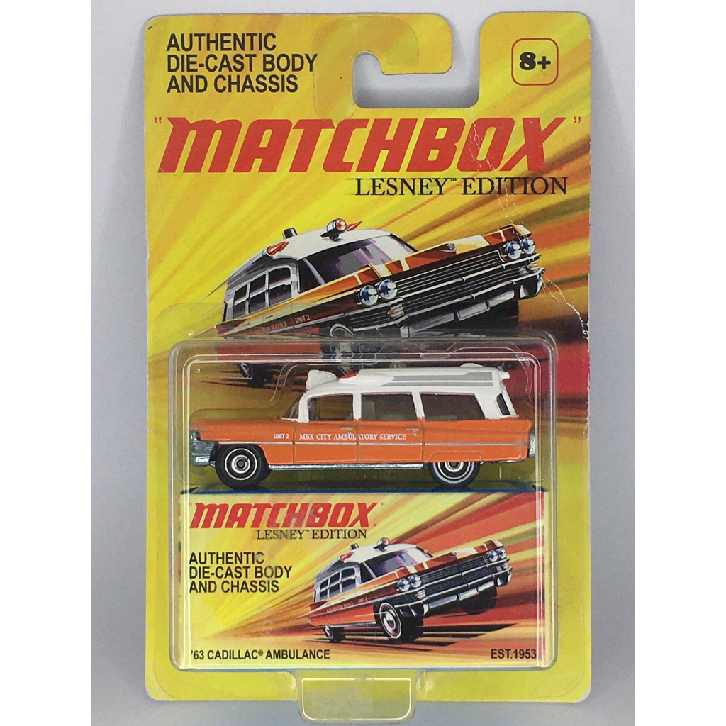 MATCHBOX - 63 CADILLAC AMBULANCE LARANJA - LESNEY EDITION - LEIA A ...