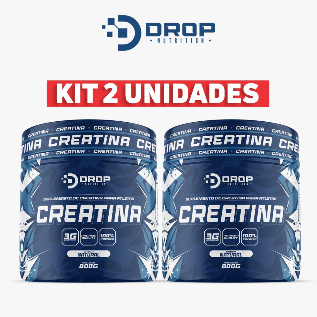 KIT 2UN Creatina Monohidratada Suplementos Pó Treino Fitness Creatine ...