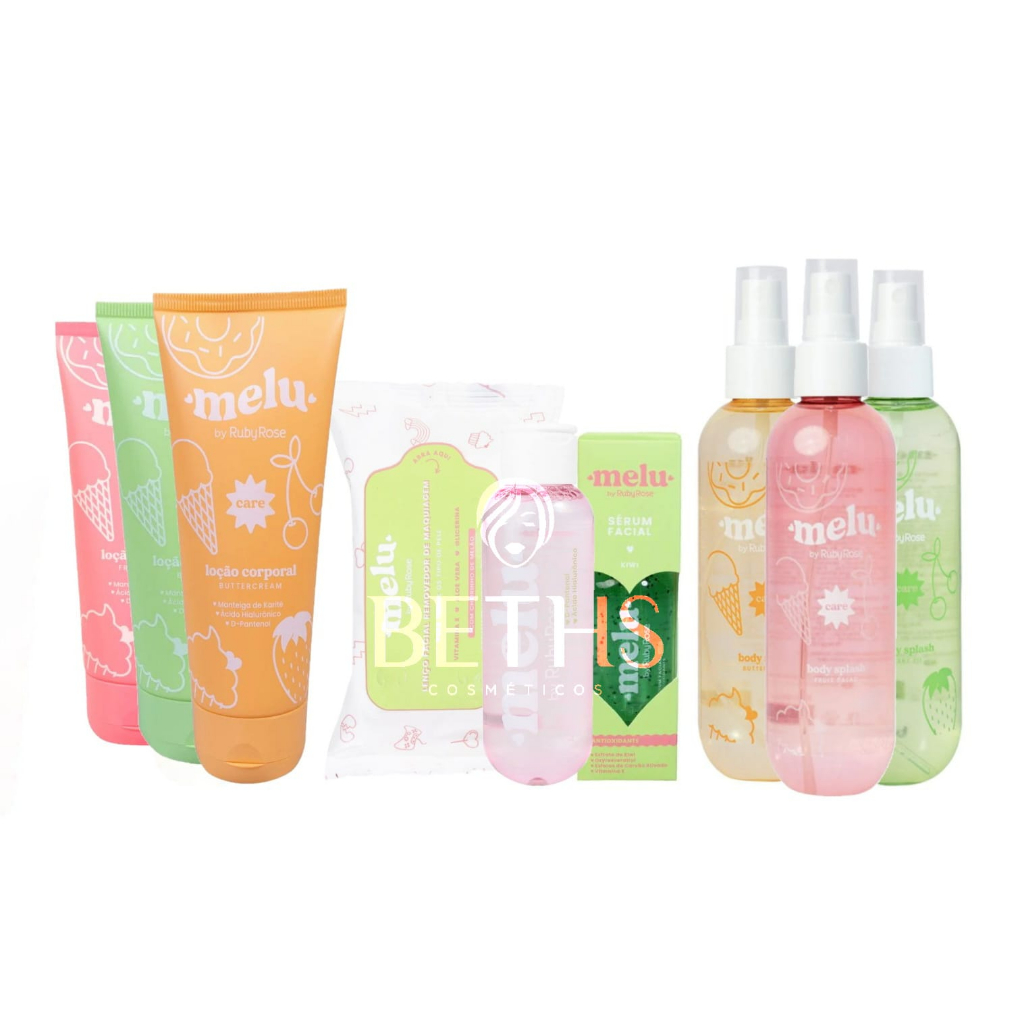 Skin Care Melu By Ruby Rose Monte Seu Kit Linha Facial e Corporal ...