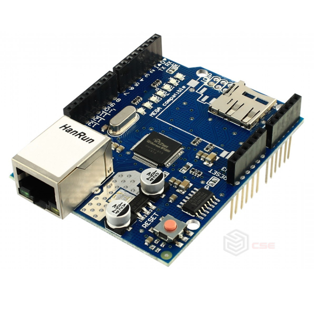 Ethernet Shield W5100 Para Arduino Com Slot Para Sd Card - Modulo Para ...