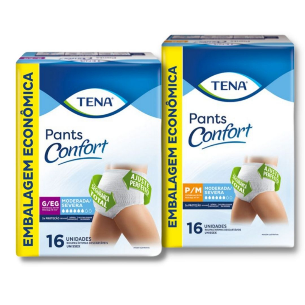 ROUPA INTIMA TENA PANTS CONFORT TAMANHOS | Shopee Brasil
