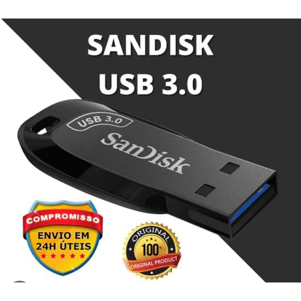 PENDRIVE SANDISK ORIGINAL 8GB 16GB 32GB 64GB 128GB *5 ANOS DE GARANTIA* | Shopee Brasil