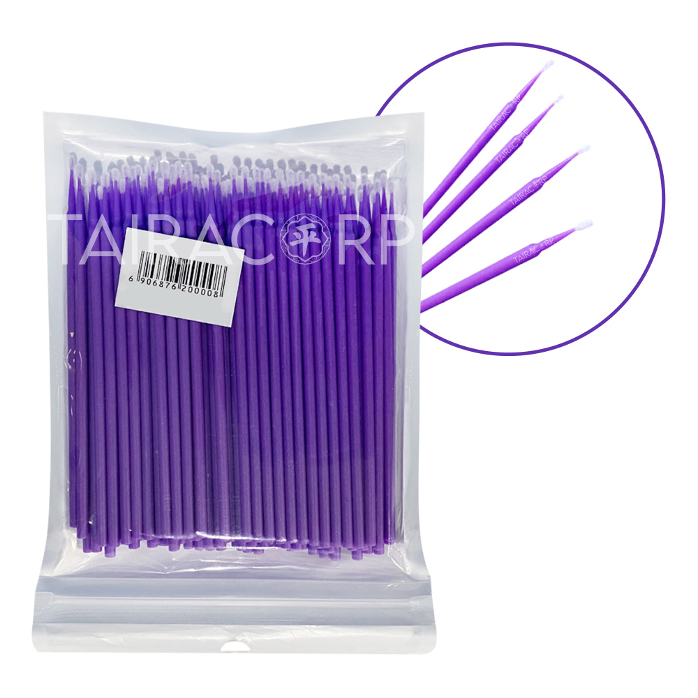 100 Microbrush Para Alongamento E Extensão De Cílios Cores Sortidas | Shopee Brasil