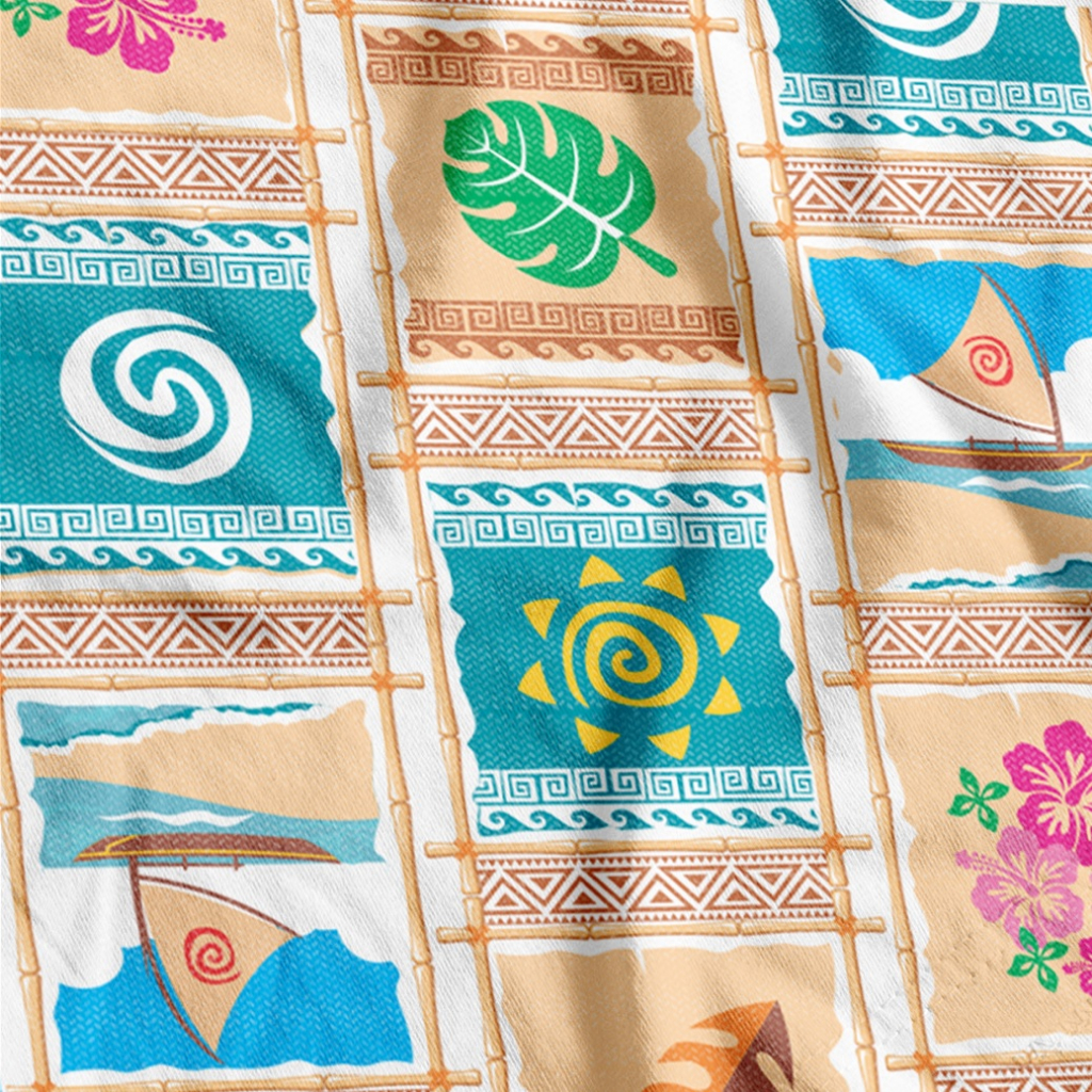 Tnt Estampado Moana Praia Parede Mesa Painel 1,40m de Largura | Shopee ...