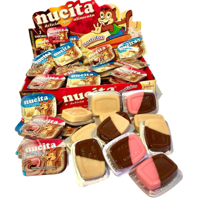 Nucita Sortidos 3 Sabores 48un. x 10g. Creme Chocolate Sabor Avelã ...