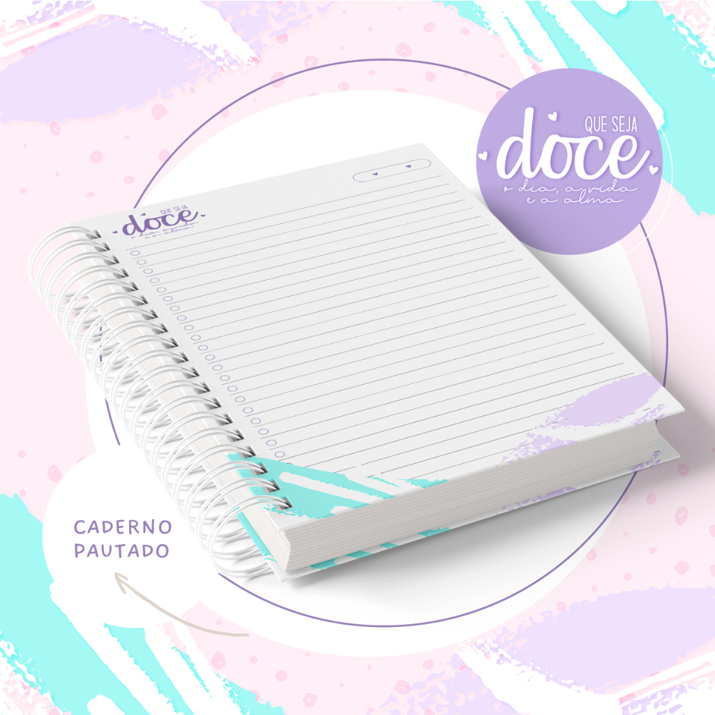 Miolo Impresso Caderno Doce | Shopee Brasil