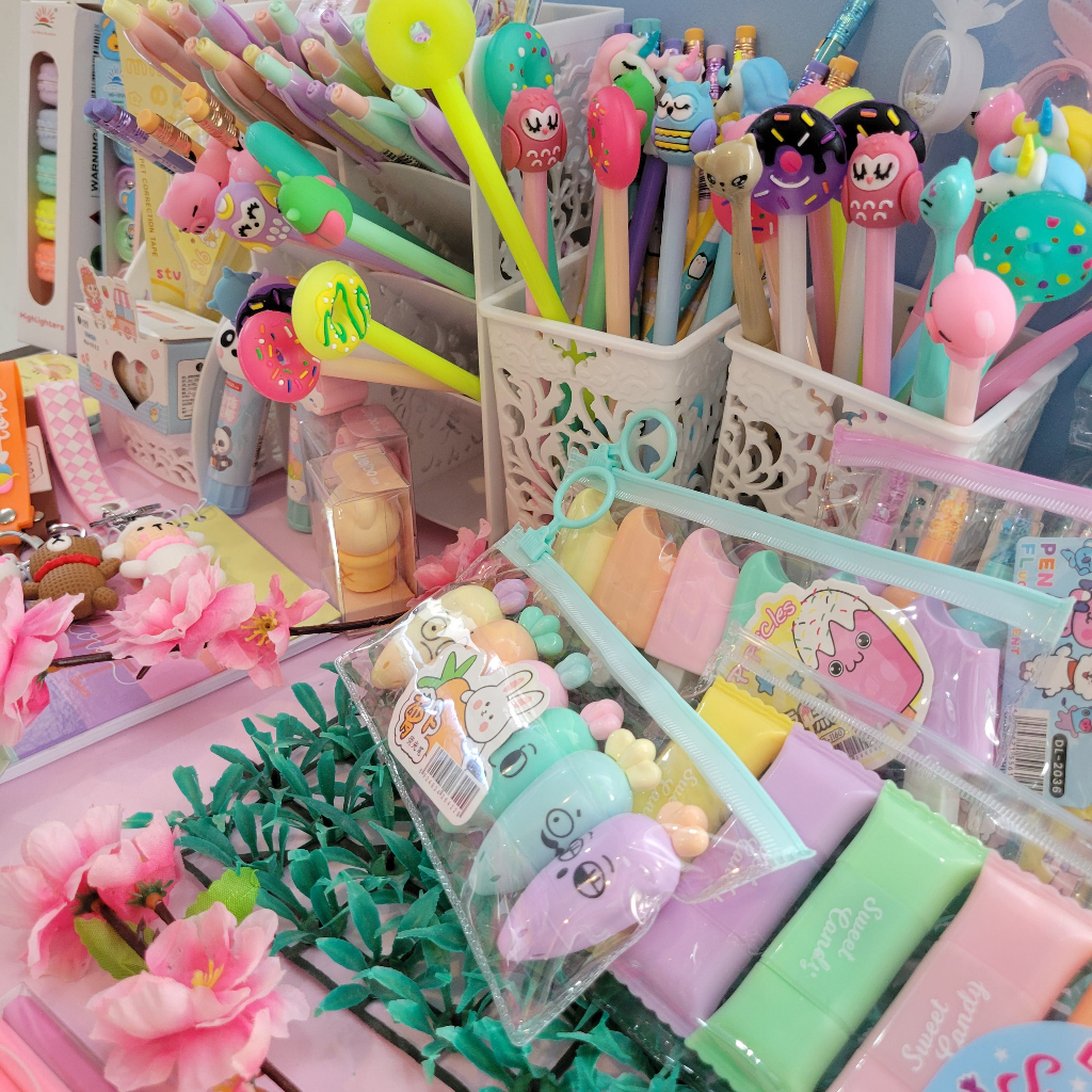 Kit Papelaria Fofa Cute Collors Os produtos de papelaria mais lindos ...