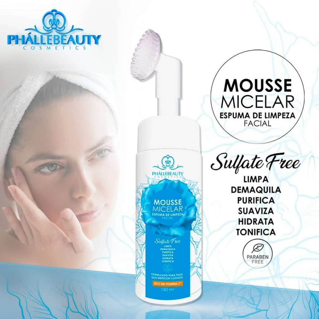 Espuma de Limpeza Facial Mousse Micelar com Frasco Pomp Espumador ... Espuma de Limpeza Facial Mousse Micelar com Frasco Pomp Espumador ...