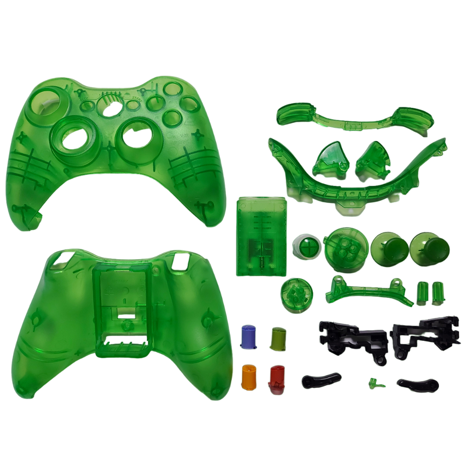 Carcaça Controle Xbox360 Translúcido Verde - Nova | Shopee Brasil