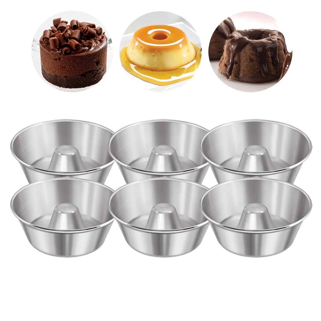 Kit 6(Seis) Mini Forma de bolo Baby - ( 12cm BOCA - 6 cm ALTURA - 8cm ...