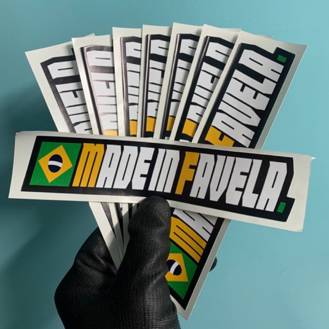 Adesivo Made in Favela Brasil | Shopee Brasil