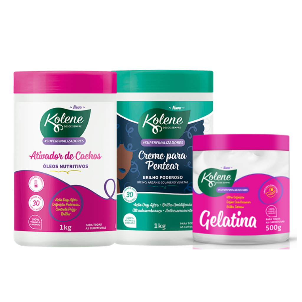 Kit Kolene SuperFinalizadores – Trio Mega Finalização | Shopee Brasil