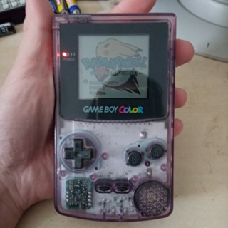 Game Boy Color Atomic Purple Nintendo Gbc | Shopee Brasil